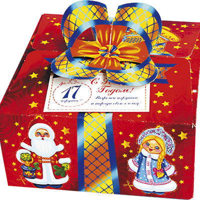 Детские сладкие новогодние подарки 2017 //Секрет// ООО Омни-юг г.Краснодар